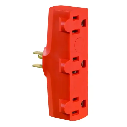 Leviton R52-00699-000 Outlet Adapter Polarized 3 outlets Surge ...