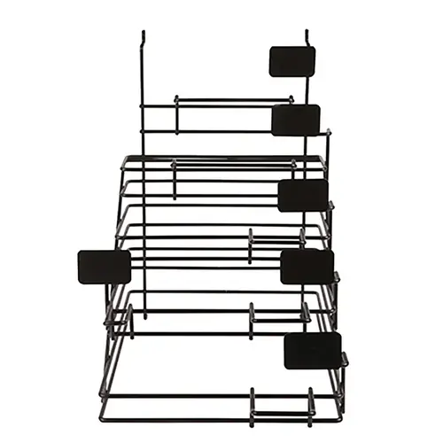 JOHNSON RSR6 Display Rack Black 6 Position Rafter Angle Square Metal ...