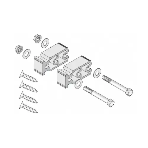 CRL-U.S. Aluminum AP465 4.4 PSI Shear Block and Bolt Package for ...