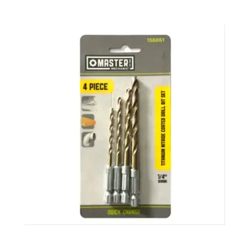 Master Mechanic 158861 Quick Change Titanium Nitride Coated Bit Set Buy Now