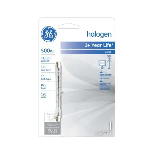 GE 19382 Halogen Bulb 500 W T3 Specialty 11,100 lm White Clear Buy Now