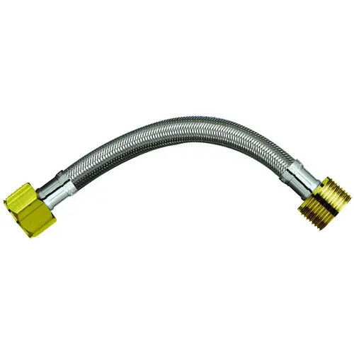 Plumb Pak PP888-12LF Water Heater Connector, 3/4 in, FIP x MIP ...