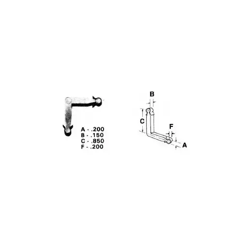 CRL ALUM-3465102-VCP-1 Zinc Diecast Storm Window Corner Key - .850" Leg ...