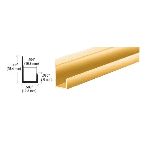 Brixwell D738BGA-CCP4 Brite Gold Anodized Standard Aluminum 3/8" J ...