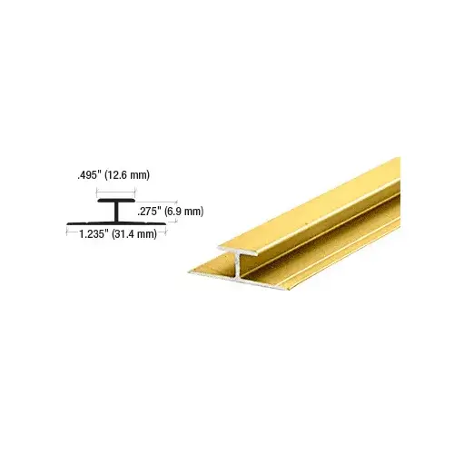 Brixwell D901BGA-CCP24 Brite Gold Anodized Aluminum Divider Bar 24 ...
