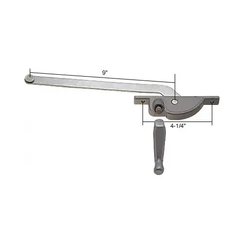 CRL WCM585 9" Right Hand Aluminum Casement Window Operator 4-1/4" Screw ...