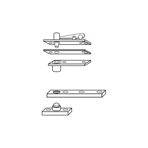 Rixson 128-3/4 626 Center Hung Pivot Set, Non-Handed, Light Duty ...