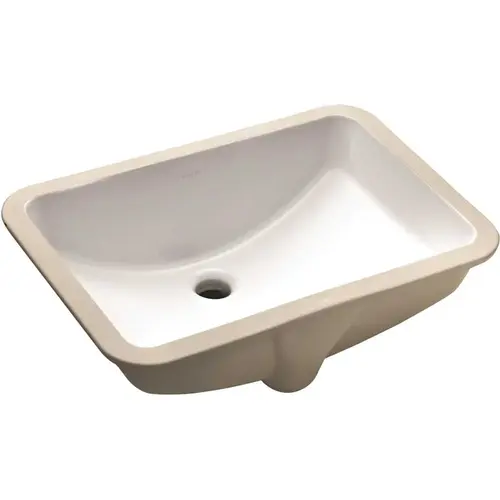 Kohler K-2214-0 Ladena 20-7/8 in. Undermount Bathroom Sink in White ...