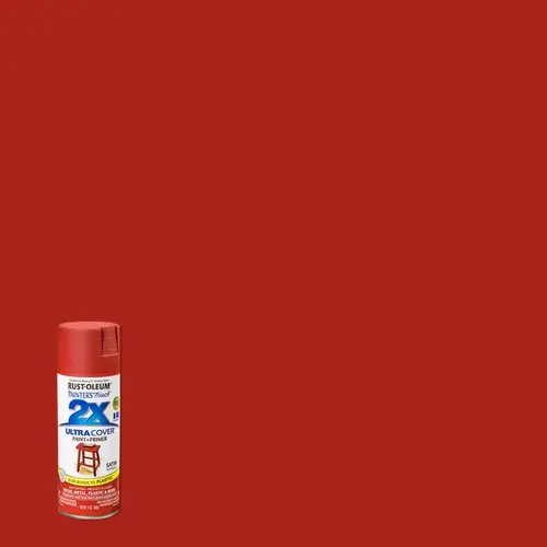 Rust-Oleum 249068 PAINTER'S Touch Satin Spray Paint, Satin, Paprika, 12 ...