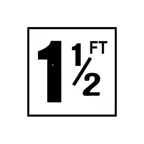 Inlays C610015 6x6 4" 1-1/2ft Smooth Bw Depth Marker Buy Now