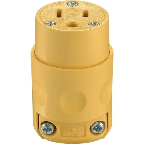 Leviton 515CV-000 Connector Residential Nylon Ground/Straight Blade 5 ...