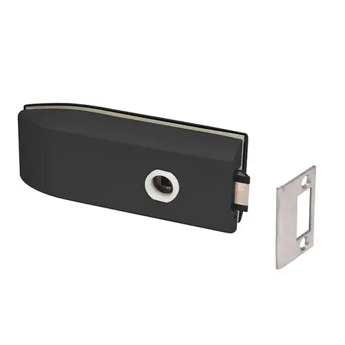 CRL PTH312MBL Matte Black Glass Mounted Passage Latch Buy Now