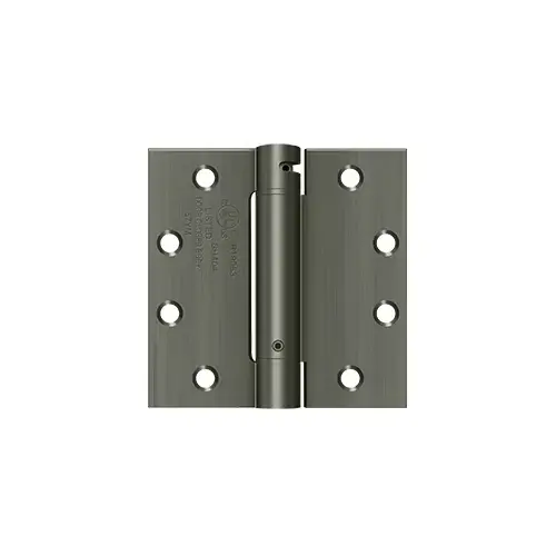 Deltana DSH45U15A 4-1/2" x 4-1/2" Spring Hinge, UL Listed in Antique ...
