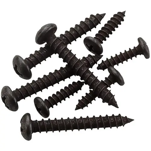 National Hardware S822-086 V8601 Shelf Bracket Screws 8ea - Dark Bronze ...