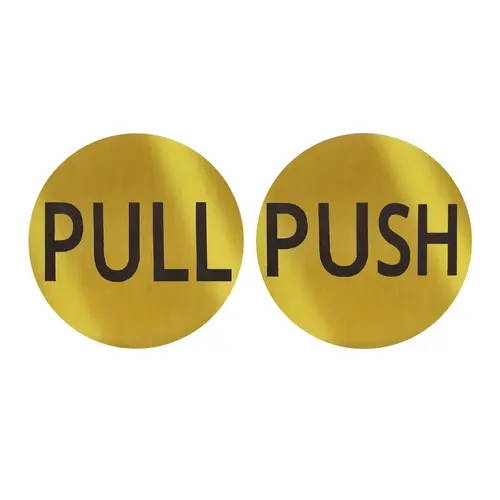 Brixwell RIS2PB Round Push Pull Indicator Set Polished Brass Finish Buy Now