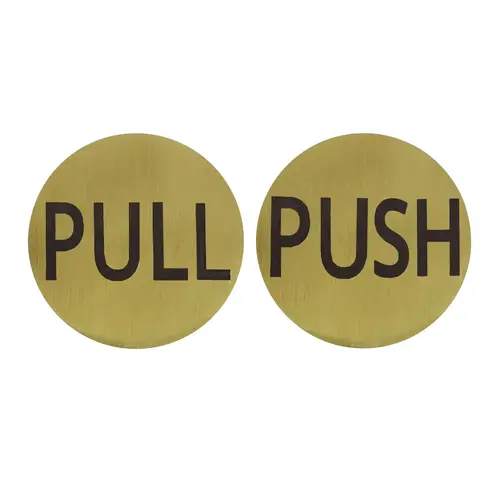 Brixwell RIS2SB Round Push Pull Indicator Set Satin Brass Finish Buy Now