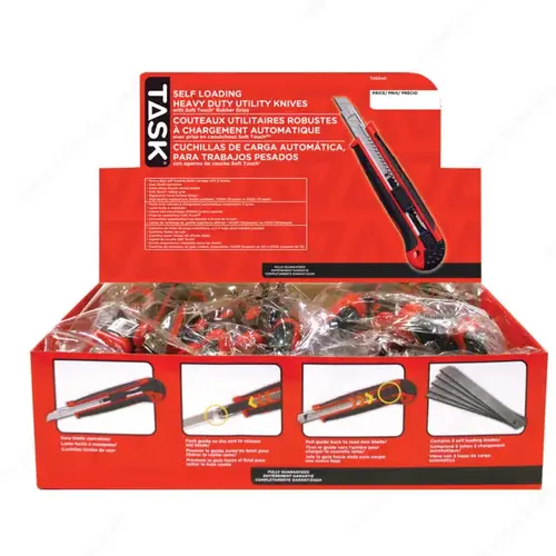 Task Tools T00950 Auto Lock Knife with Rubber Grip & Auto-Reload Buy Now