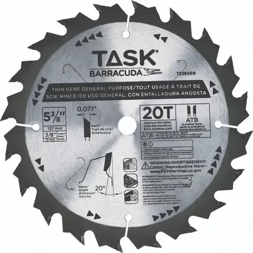 Task Tools T22650B Circular Saw Blade Buy Now