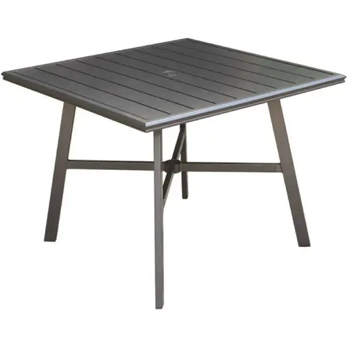 Cape Soleil CAPEDNTBLSL38-1GM Commercial Aluminum 38 Inch Square Slat ...