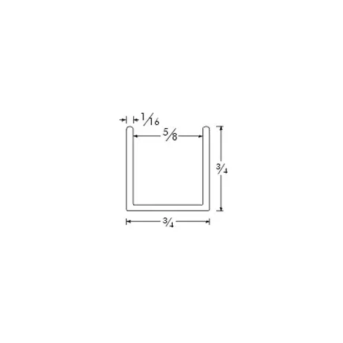 Epco 2050-ORB U-Channel Utility Moulding 12"L, Oil Rubbed Bronze Buy Now