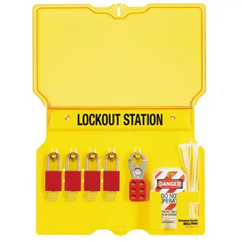 Master Lock 1482B Safety Series Lockout Stations with Key Registration ...