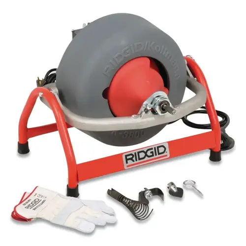 RIDGID 53117 K-3800 Drum Machine Drain Cleaners, 3/8 in Drum Capacity ...