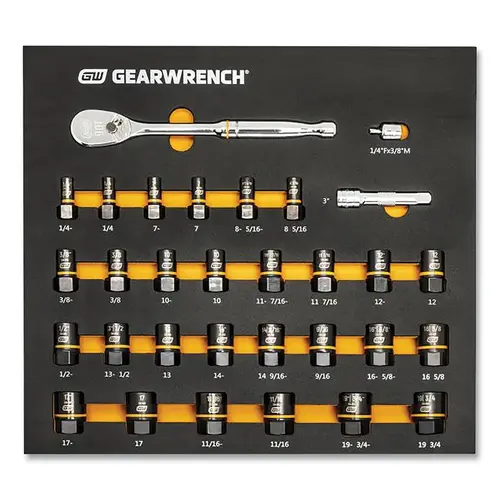 GEARWRENCH 86525 90T Ratchet and Bolt Biter Socket Modular Set w/EVA ...