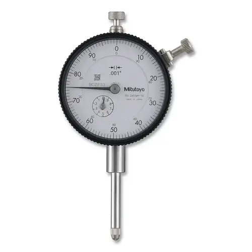 MITUTOYO 2416A Dial Drop Indicator: 1" Range, 0-100 Dial Reading, 0.001" Graduation, 2-3/16 ...