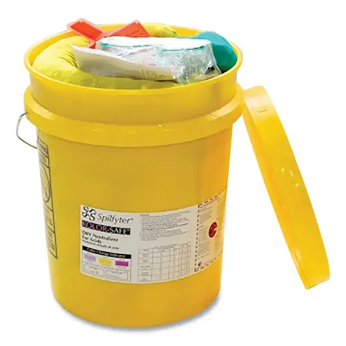 SPILFYTER 270005 Grab & Go Acid Neutralizing Bucket Spill Kit, Dry Acid ...