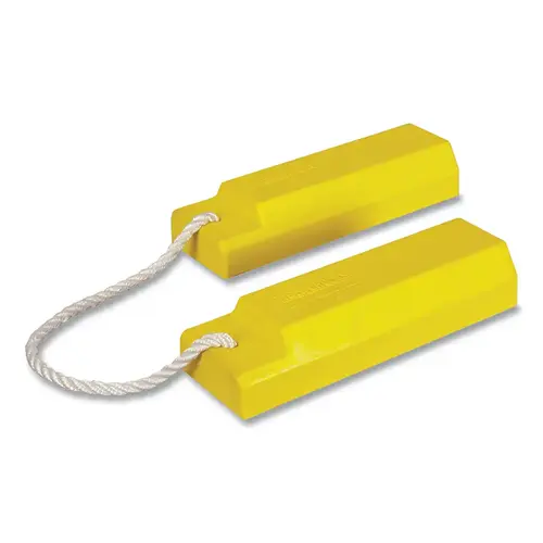 CHECKERS AC3512-P Aviation Wheel Chock, 3 in H x 5 in W x 12 in L, 24 ...