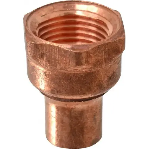Mueller Industries W 01525 Wrot Copper Pipe Adapter: 3/8" Fitting, FTG ...