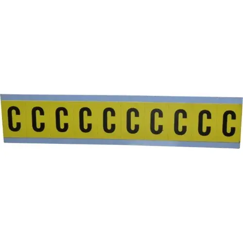 STRANCO SB4-C Number & Letter Label: "C", Rectangle, 0.875" Wide Buy Now