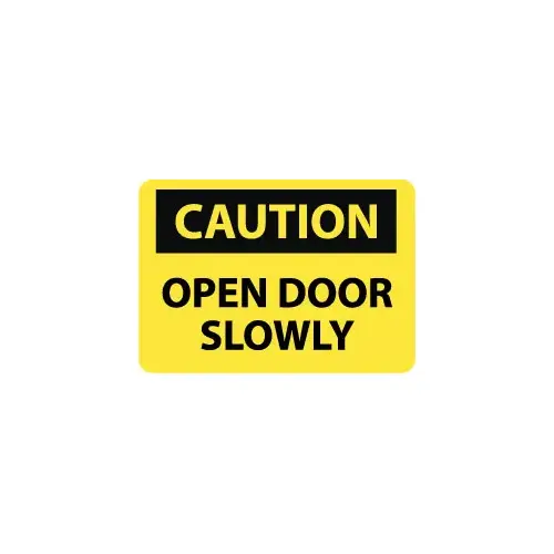 Accuform C55PB Exit & Fire Sign: "Caution - Open Door Slowly" Buy Now