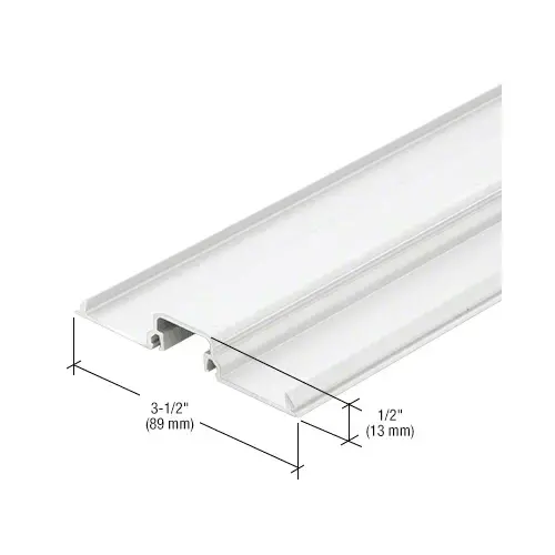 CRL-U.S. Aluminum RS20052 Shallow Pocket Insert, White KYNAR Paint - 24 ...