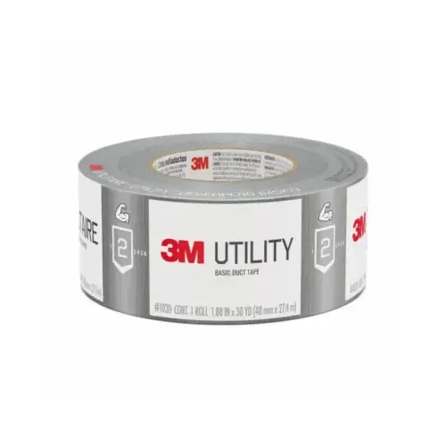 3M 1030 Basic Duct Tape 1030, 1.88in x 30yd (48mm x 27.4m) Gray Buy Now