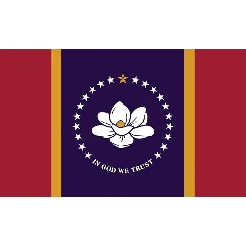 Valley Forge 46232240 Valley Forge Flag State Flag Mississippi 6 ft X 4 ...