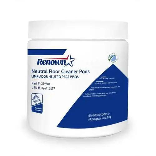 Renown RN-428-10G6 Neutral Floor Cleaner Pods, Green Seal Certified (10 ...