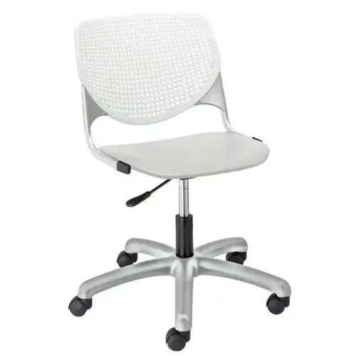 KFI Seating TK2300-BP08-SP13 Kool Computer Chair, White Back, Light ...