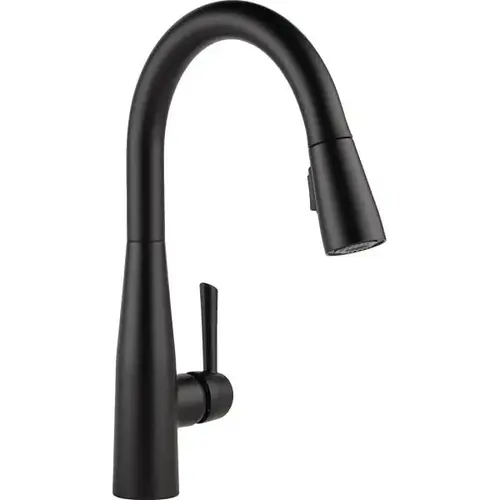 Delta 9113-BL-DST Essa Single Handle Pull-Down Kitchen Faucet In Matte ...