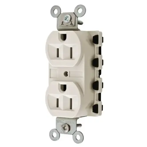 Hubbell SNAP5262LAA Snap-On 15 Amp 125 Volt Extra Heavy Duty ...