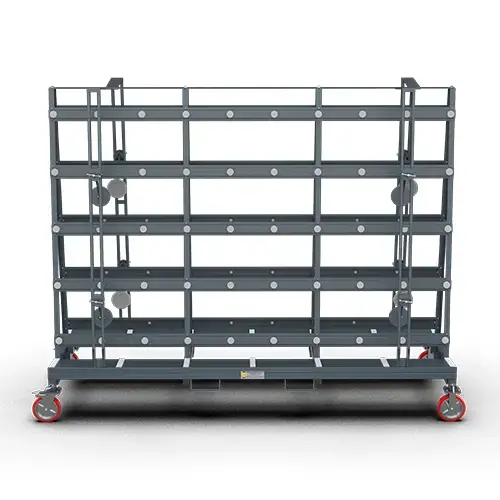 Abaco Machines USA AOGTC11879-B Abaco Oversized Glass Transport Cart ...