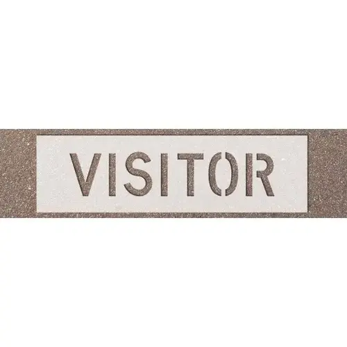 Hd Supply 270960 Visitor Complete Word Parking Stencil, 4" Letters Buy Now