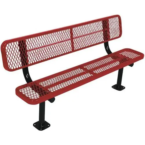 GENERIC 398-6001-23 Everest 6 Ft. Surface-Mount Park Bench With Back ...