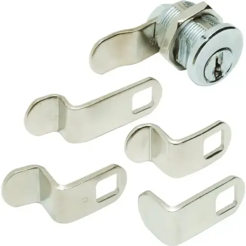 GENERIC 881440 Universal C8730 5-Cam, Na14 Keyway Mailbox Lock Nickel ...