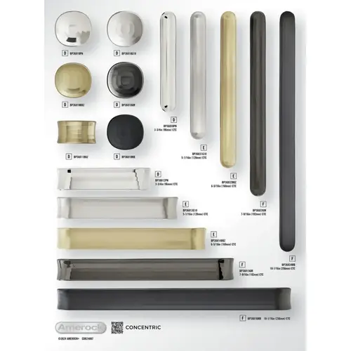 Amerock CDB24007 Concentric Collection 11-3/4" x 15-3/4" Static Display ...