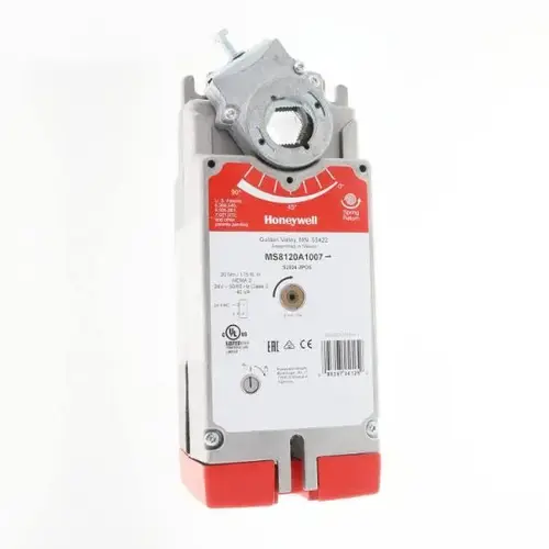 Honeywell MS8120A1007 Spring Return Actuator, 24v, Two Position, Spst ...