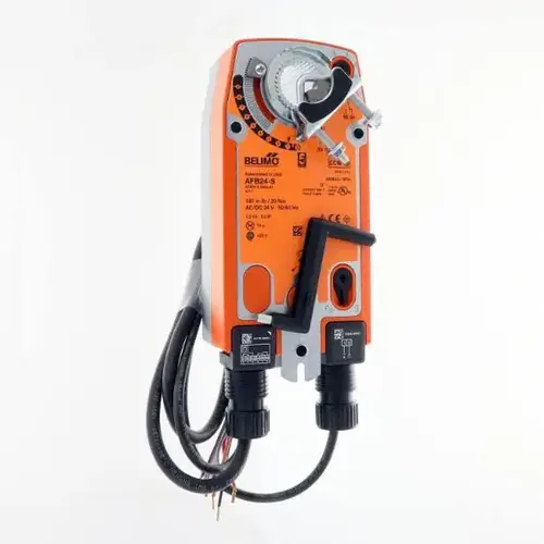 Belimo AFB24-S Actuator, Spring Return, 180 In-Lb, On/Off, 24vac, 24vdc ...