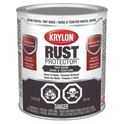 KRYLON 469604008 Krylon Rust Protector Enamel Paint, Oil, Satin, Pastel ...