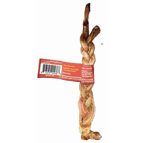 Scoochie Pet 436 Lamb PNS Stick (lamb pizzle) Braided 6-9 Inch With ...