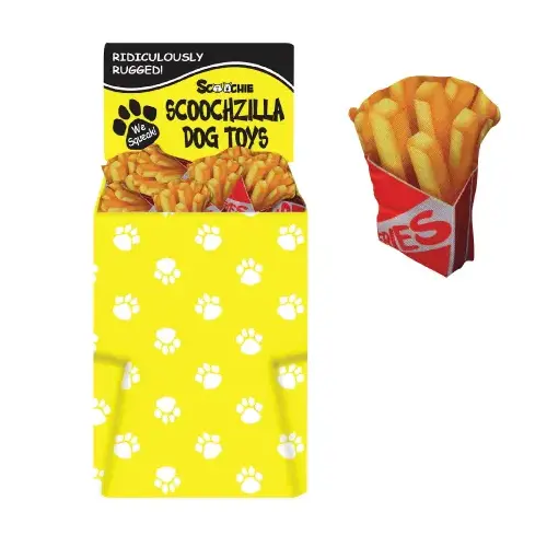 Scoochie Pet 71 Dump Bin of Scoochzilla Doggie Fries 60 Pieces Buy Now